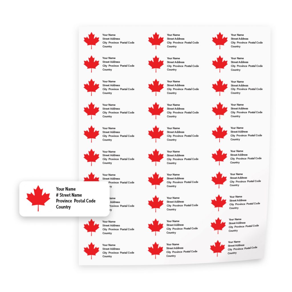 Official Canadian Maple Leaf Mailing Labels - Shop | Legion Magazine