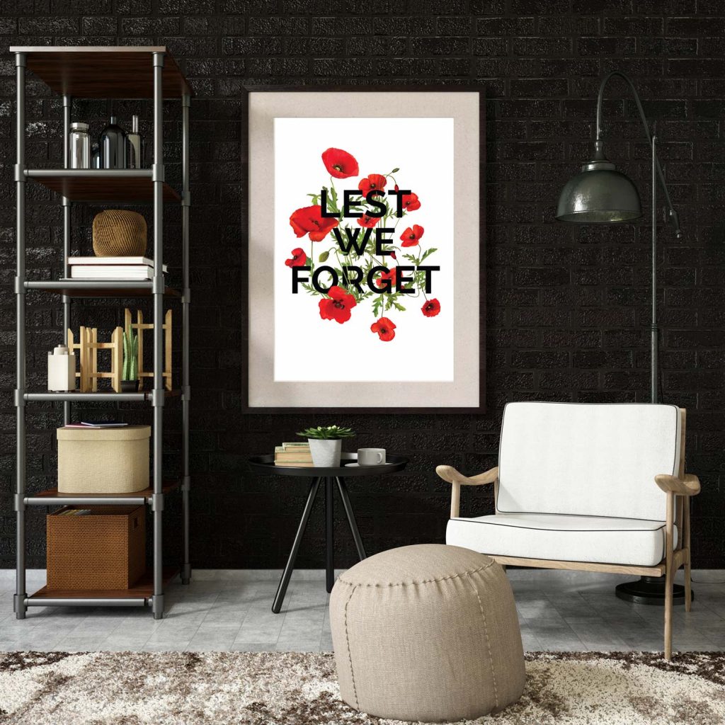 Lest We Forget Poster - white - Shop | Legion Magazine