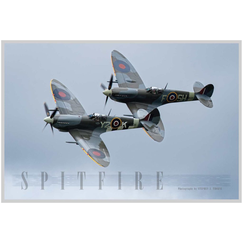 Vintage Warbirds Poster – Supermarine Spitfire Mk. IX - Shop | Legion ...