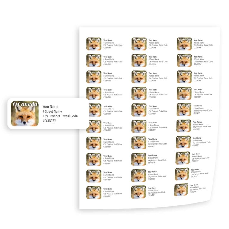 Canadian Wildlife Mailing Labels—Red Fox - Shop | Legion Magazine