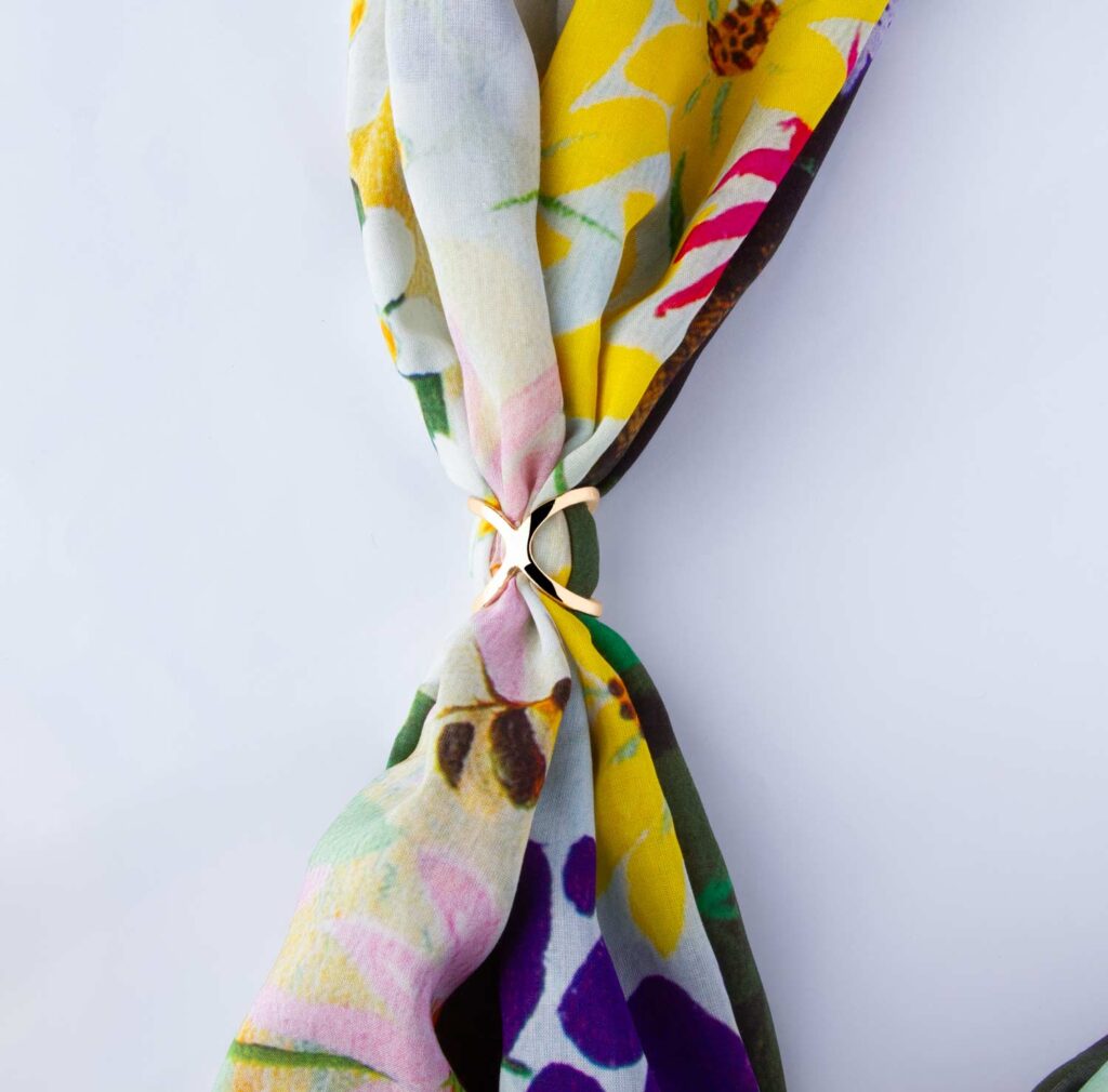 X-Shape Scarf Ring - Gold - Shop | Legion Magazine