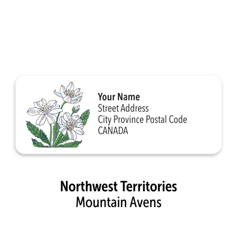 Canadian Floral Emblems Personalized Mailing Labels - Shop | Legion ...