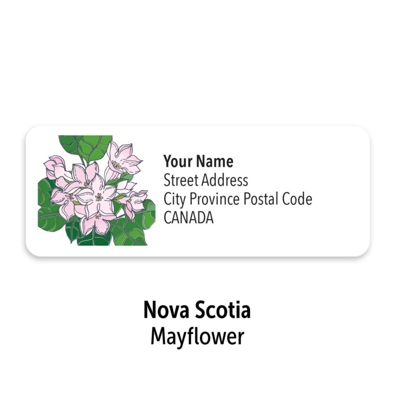Canadian Floral Emblems Personalized Mailing Labels - Shop | Legion ...