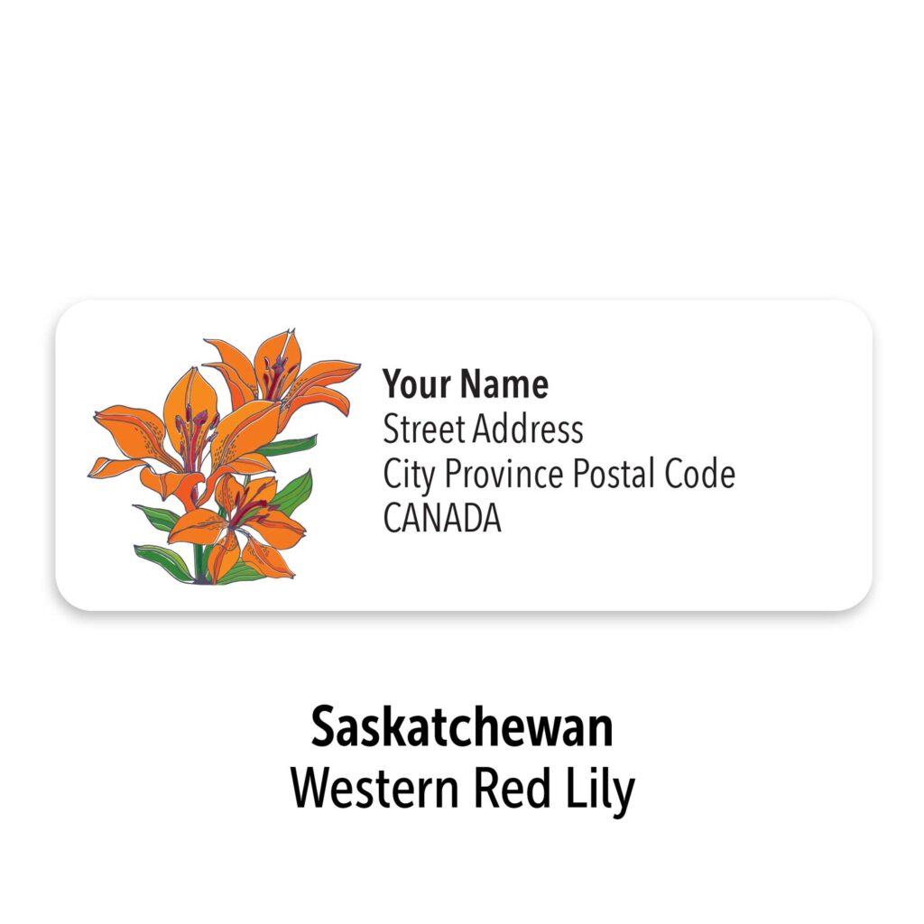 Canadian Floral Emblems Personalized Mailing Labels - Shop | Legion ...