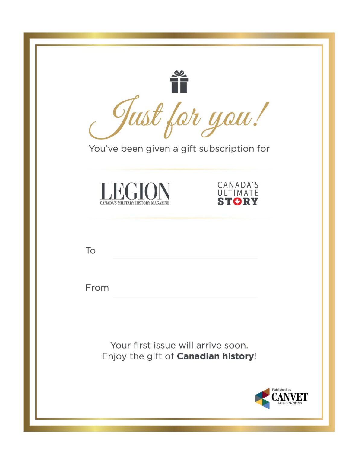 Ultimate Bundle - Printable Gift For You card - Shop | Legion Magazine